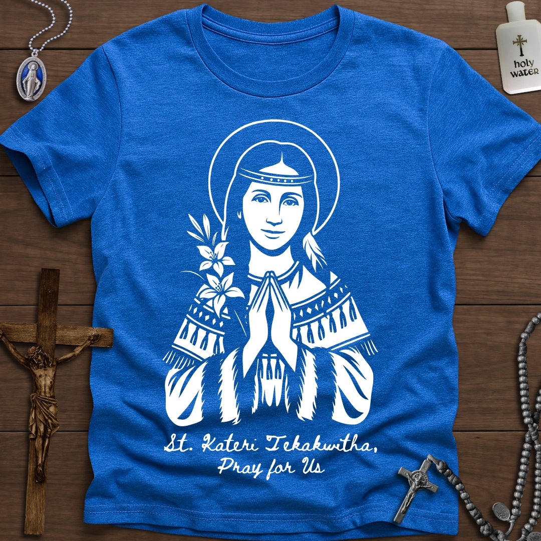 St. Kateri Tekakwitha Catholic T-Shirt – Hardcore Catholics