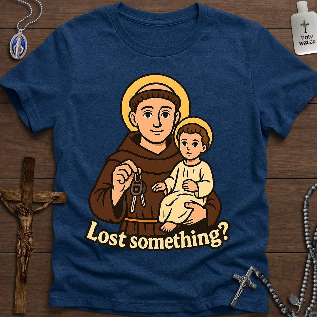 St. Anthony 'Lost Something?' T-Shirt – Hardcore Catholics