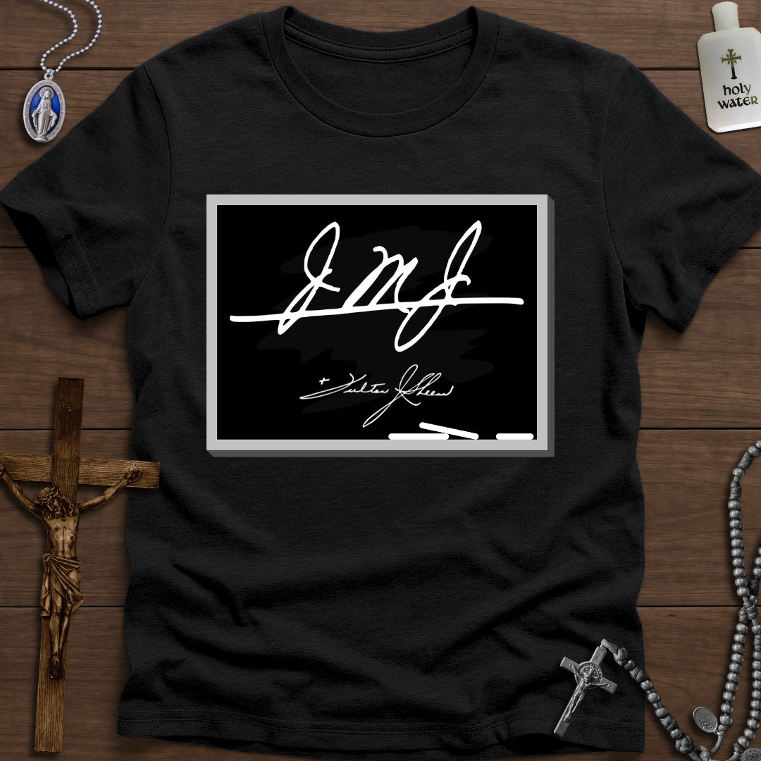 JMJ Ven. Fulton Sheen Signature Catholic T-Shirt – Hardcore Catholics
