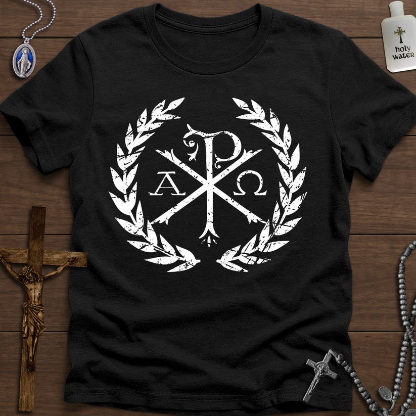 Chi Rho + Alpha Omega Catholic T-Shirt – Hardcore Catholics